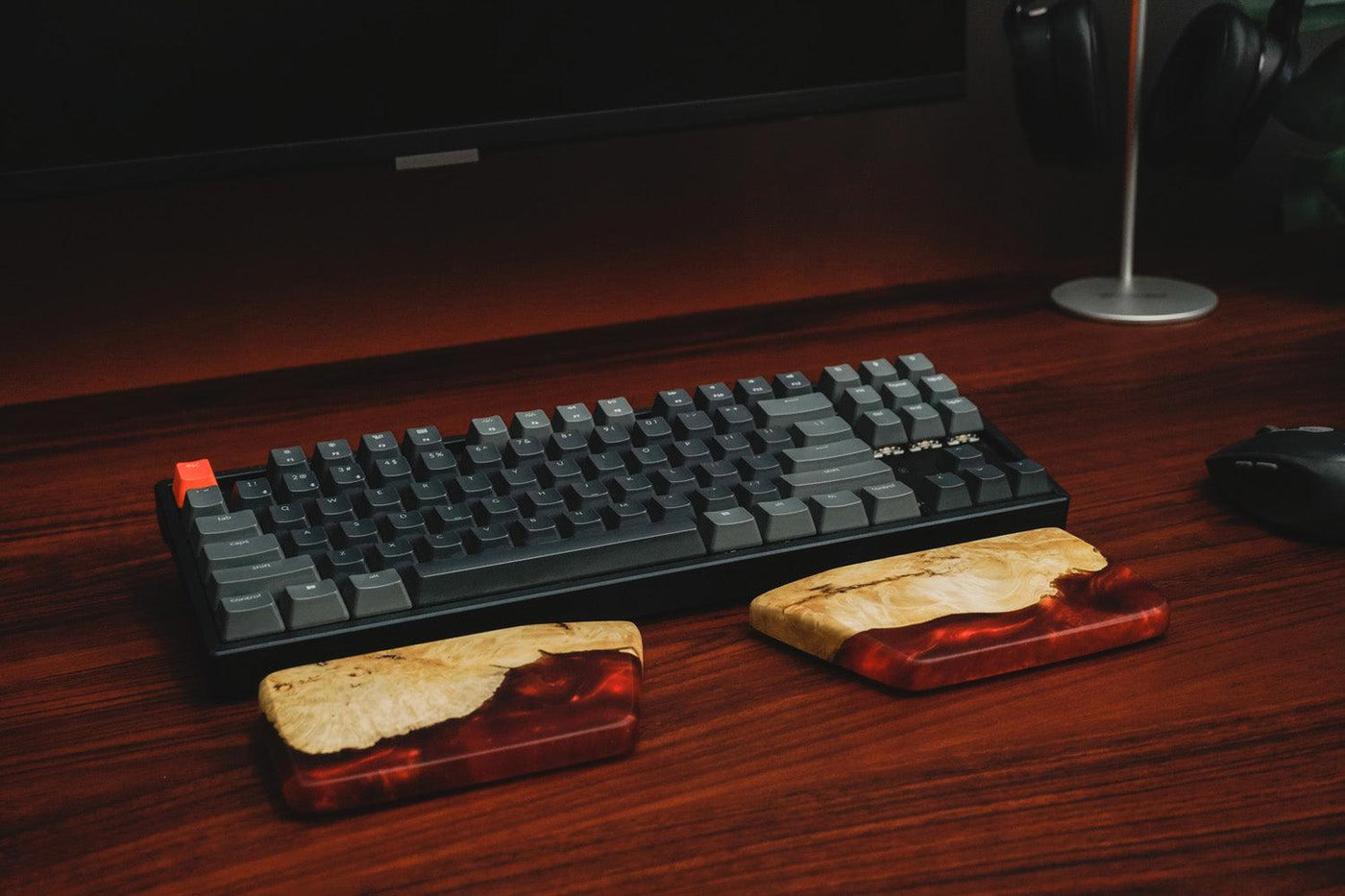 Trên Tay BST Kê tay bàn phím Nu Resin Split HyperWork